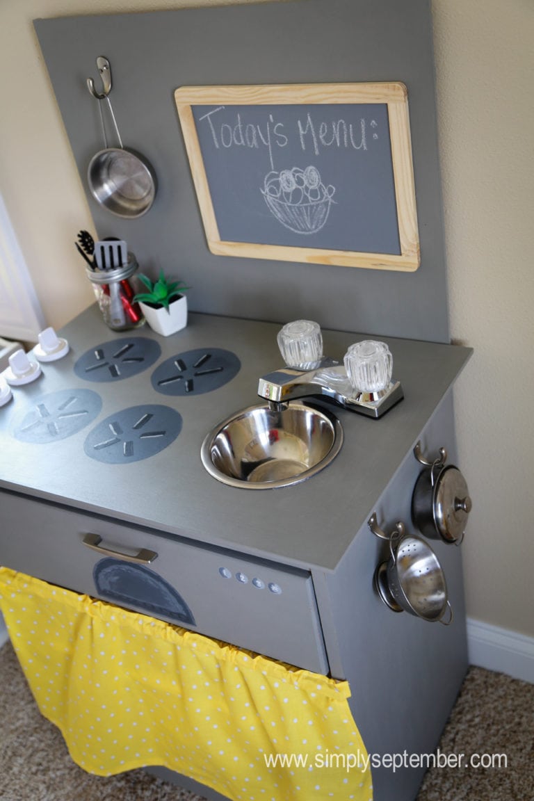 From Nightstand to DIY Toy Kitchen (TUTORIAL) - Simply September