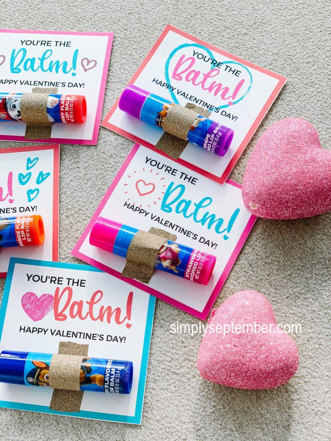 Unique, Fun, & FREE Lip Balm Valentine Printables - Simply September