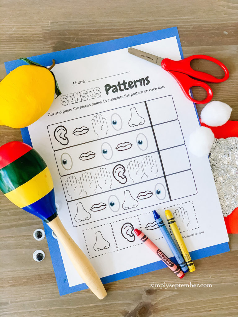 5 Senses Week: PreK-1st Grade Senses Themed Resources - Simply September