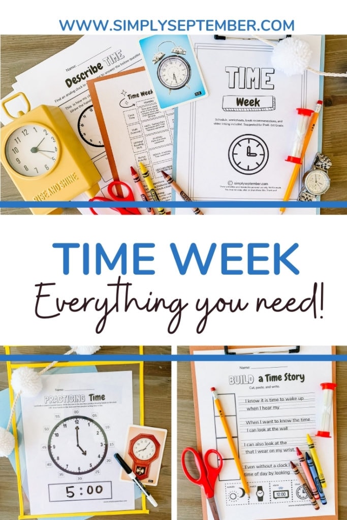 Time Week: PreK-1st Grade Time Themed Resources - Simply September
