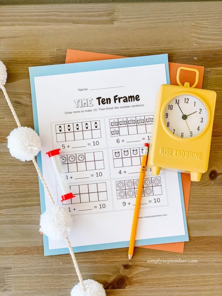 Time Week: PreK-1st Grade Time Themed Resources - Simply September