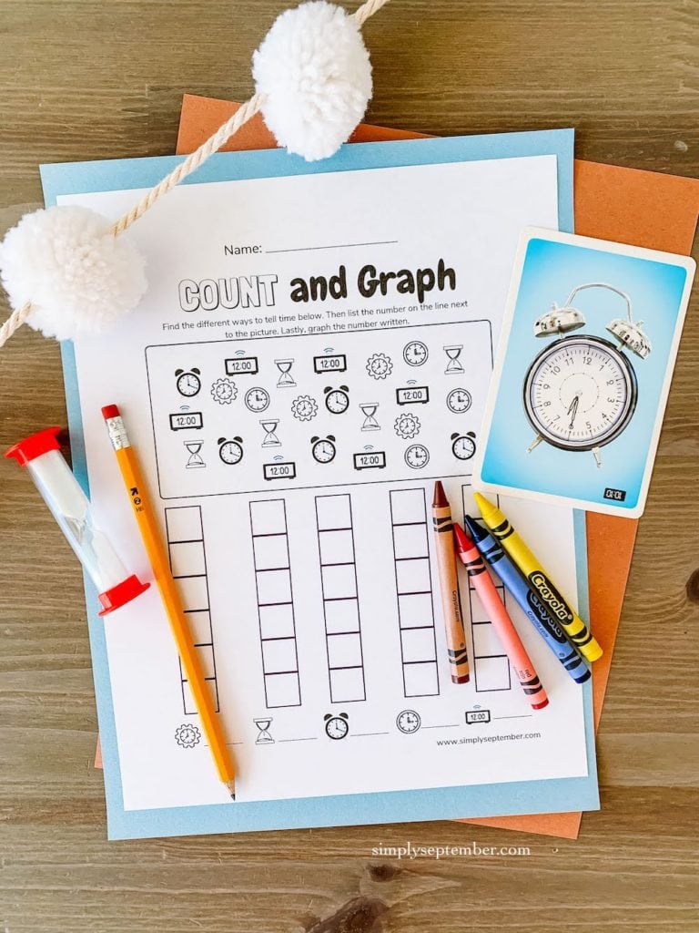 Time Week: PreK-1st Grade Time Themed Resources - Simply September