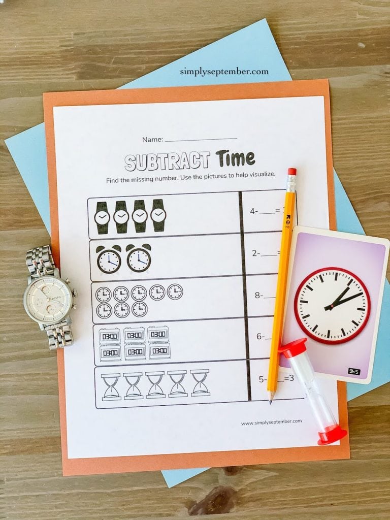 Time Week: PreK-1st Grade Time Themed Resources - Simply September