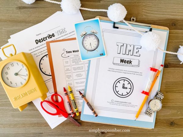 Time Week: PreK-1st Grade Time Themed Resources - Simply September